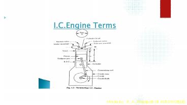 IC engine Terminology in gujarati presentation | free to download