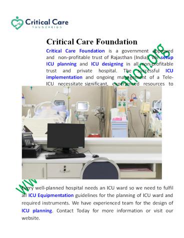 PPT – Get Best service for ICU Implementation and ICU Designing ...