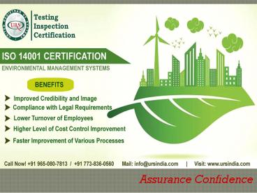 ISO 14001 certification presentation | free to download