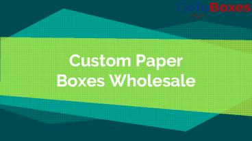 PPT – Paper Box PowerPoint presentation | free to download - id: 91f12e ...