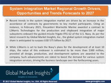 PPT – System Integration Market Trends Information and Competitive ...
