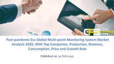 Multi point monitoring system market presentation | free to download