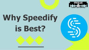 Why Speediy is best presentation | free to download