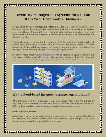 Inventory Management System - How It Can Help Your Ecommerce Business ...