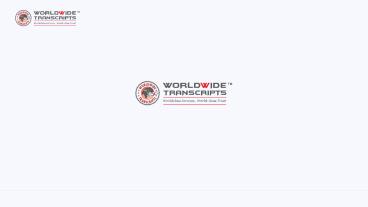 PPT – How to Get Transcripts from JNTU (Jawaharlal Nehru Technological ...