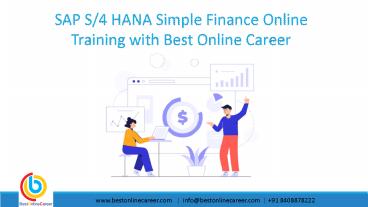 SAP S/4 hana Simple Finance PPT | SAP Simple Finance Overview PPT (1 ...