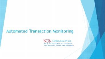 PPT – Automated Transaction Monitoring PowerPoint presentation | free ...