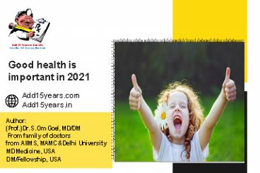 Good health is important in 2021 presentation | free to download