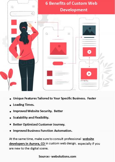 6 Benefits of Custom Web Development presentation | free to download