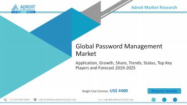 Password Management Market Size, Competitive Landscape, Demand ...