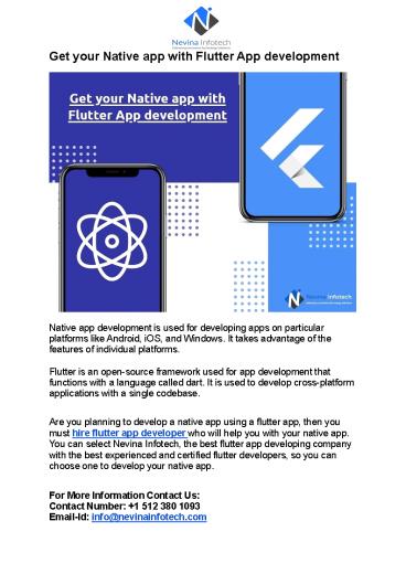 PPT – Get your Native app with Flutter App development PowerPoint ...