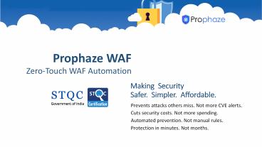 PPT – Prophaze WAF - Native Cloud Security Platform k8s PowerPoint presentation | free to ...