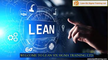Lean Six Sigma Training presentation | free to download
