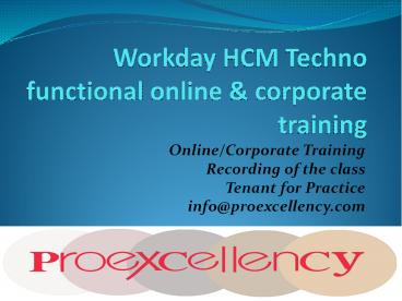 Workday HCM online training presentation | free to download