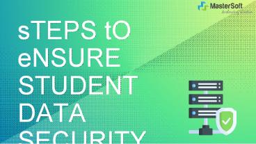 Student data security presentation | free to download