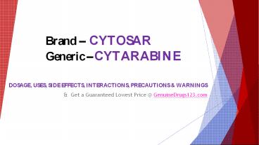 Cytarabine Injection Side Effects presentation | free to download
