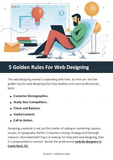 PPT – 5 Golden Rules For Web Designing PowerPoint presentation | free ...