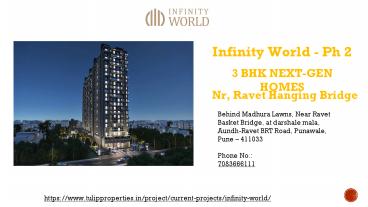 PPT – Tulip infinity World Punawale Near Ravet Hanging Bridge ...