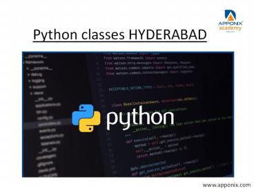 PPT – Python Training Training Institute PowerPoint presentation | free ...