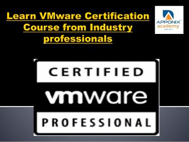PPT – Vmware training course (1) PowerPoint presentation | free to ...