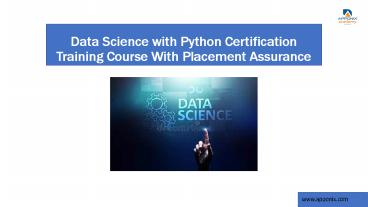 DATA SCIENCE COURSE APPONIX presentation | free to download