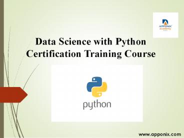 Data Science with Python Certification Training Course With Placement ...