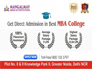 MBA Admission presentation | free to download