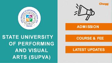 State University of Performing and Visual Arts - [SUPVA], Rohtak ...