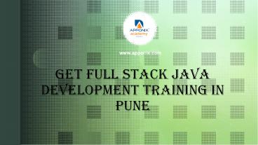 PPT – Get full stack Java development Training in Pune, Get a Job ...