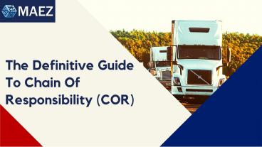 The Definitive Guide To Chain Of Responsibility (COR) presentation ...