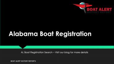 PPT – Alabama boat registration PowerPoint presentation | free to ...