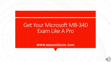 PPT – MB-340 Practice Exam Questions PowerPoint presentation | free to ...