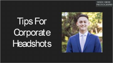 Tips For Corporate Headshots presentation | free to download