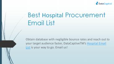 Best Hospital Purchasing Department List Provider presentation | free ...