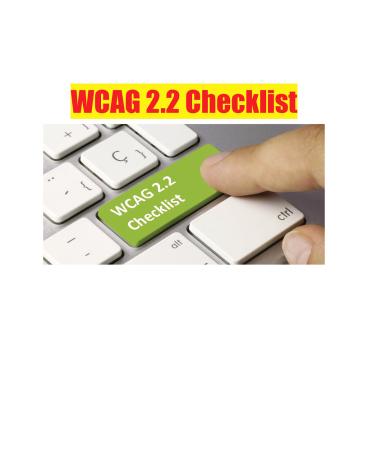 WCAG 2.2 Checklist presentation | free to download