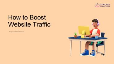 How to Boost Website Traffic presentation | free to download