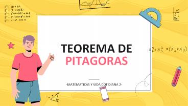 Teorema de Pitágoras presentation | free to download