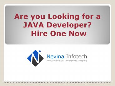 PPT – Are you Looking for a JAVA Developer? Hire One Now PowerPoint presentation | free to ...