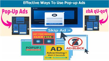 PPT – Effective Ways To Use Pop-up Ads PowerPoint presentation | free ...
