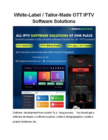 White-Label OTT IPTV Software Solutions and IPTV Player with your Branding presentation | free ...