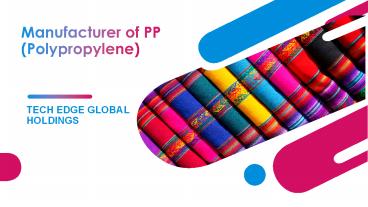 Manufacture of Polypropylene presentation | free to download