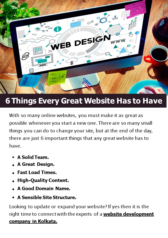 6 Things Every Great Website Has to Have presentation | free to download