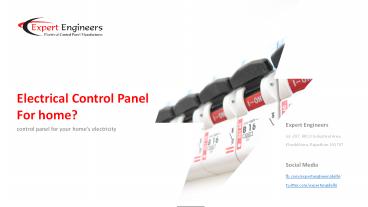 PPT – Electrical Control Panel for Home PowerPoint presentation | free ...