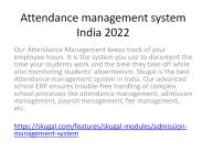 PPT – Attendance management system PowerPoint presentation | free to ...