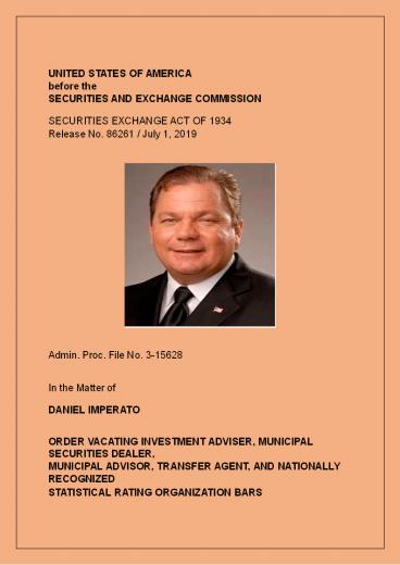 PPT – Dr. Daniel Imperato seeks to vacate an order, dated March 27 ...