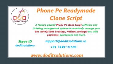 Phone Pe Clone | Phone Pe Clone Script presentation | free to download