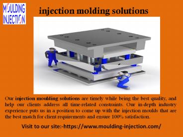 PPT – INJECTION MOLDING PowerPoint presentation | free to download - id ...