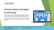 PPT – Top List Company Providing Php Industrial Training in Chandigarh ...