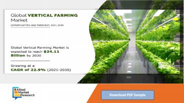 PPT – Vertical Farming Market Growth, Overview with Detailed Analysis ...