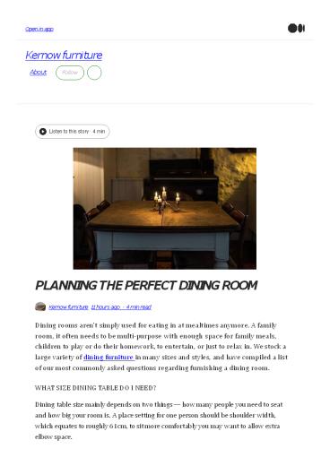 antique dining table presentation | free to download